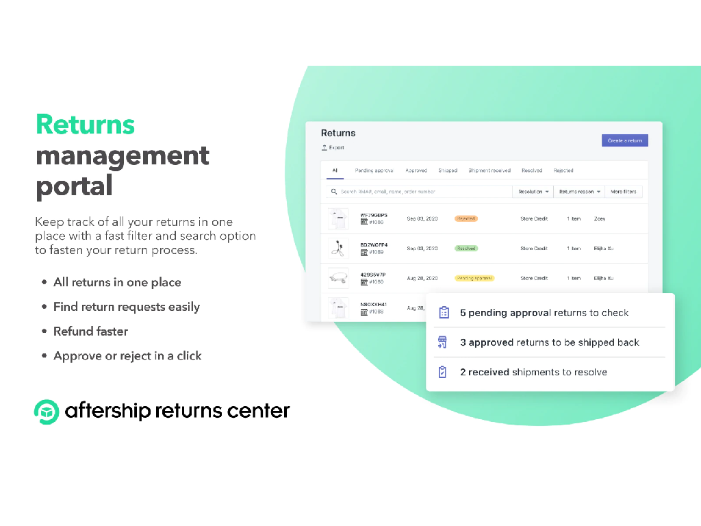 AfterShip Returns Center App Integration with Zendesk Support